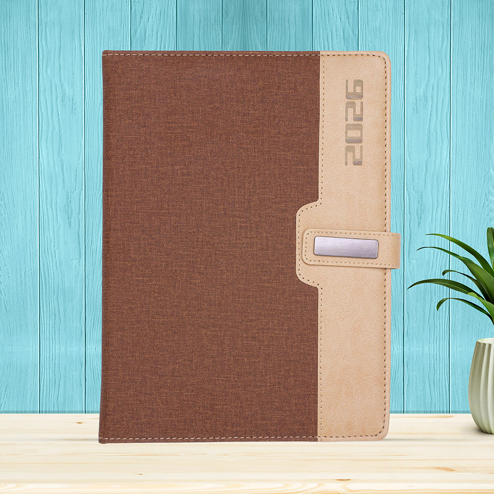 2026 B5 Office Stationery Diary with Magnetic Metal Clasp – ForU India