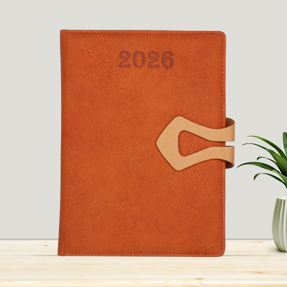 2026 Dated Diary with Magnetic Lock | Office Stationery – ForU India